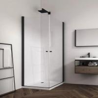 China Modern Corner Tempered Glass Shower Enclosure Sliding Bathroom Glass Door for sale