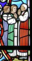 China Church Dimming Tempered Stained Glass Decorative Panels High Transparent Glass Film for sale