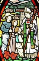 China Church Dimming Tempered Stained Glass Decorative Panels High Transparent Glass Film for sale
