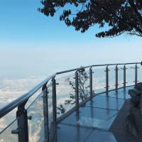 China Clear Tempered Glass Toughened Glass For Screen Wall Plank Road Partition Sun Room for sale