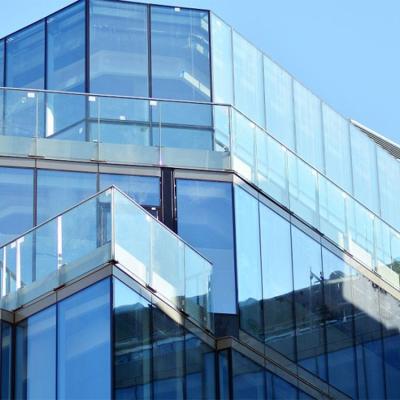 China Clear Tempered Glass Toughened Glass For Screen Wall Plank Road Partition Sun Room for sale