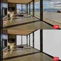 China PDLC Magic Switchable Smart Glass Film Self Adhesive 10mm for sale