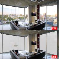 China PDLC Magic Switchable Smart Glass Film Self Adhesive 10mm for sale