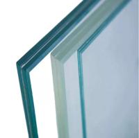 China Low Iron Tempered Triple Laminated Glass Sheets For Building Wall 6.38mm 10.38mm for sale