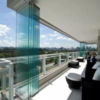 China Office Frameless Aluminium Sliding Partition Door Wall Custom Glass Bi Folding Door for sale