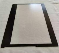 China Ultra Clear Tempered Glass AR Coating Optical With White Silk Screen Printing Frame for sale