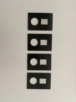 China Safety Quality Guarantee Printed Glass for Switch Panels Control Panels for sale