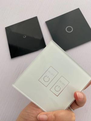China Custom Printed Glass for Switch Panels for sale