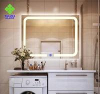 China IP44 Rating LED Lighted Bathroom Mirror Wall Mount Silver Mirror Raw Material for sale