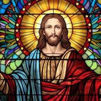 China Stained Glass Decorative Panels with hand painted for church skylights and decorative wall art for sale