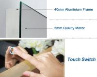China Energy Saving Illuminated Bathroom Mirrors , Wall Mirror With Led Lights for sale