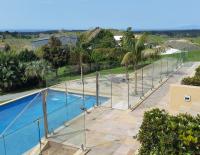 China High Strength 5mm 6mm 8mm Clear Tempered Glass Frameless Pool Fence Glass for sale