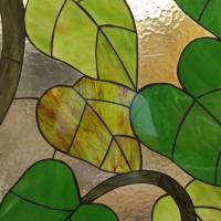 China Custom Design Stained Glass Colored Art Decoration Glass Insulated Glass Ceiling for sale