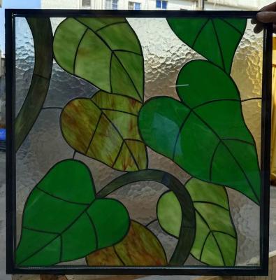China Custom Design Stained Glass Colored Art Decoration Glass Insulated Glass Ceiling for sale