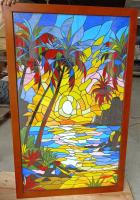 China 100% Handmade Art Stained Glass for Wall Decoration Hanging Drawings for sale