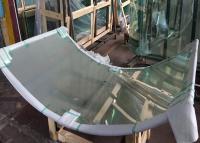 China Heat Strengthened Bent Tempered Glass for Curved Handrail Glass for sale