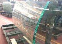 China Heat Strengthened Bent Tempered Glass for Curved Handrail Glass for sale