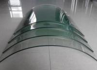 China Heat Strengthened Bent Tempered Glass for Curved Handrail Glass for sale