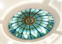 China Custom Pattern Stained Glass Panels Textured Surface For Cathedral for sale