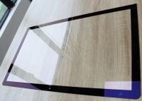 China 6.0mm Black Frame Screen Printed Non Reflective Glass for sale