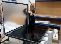 China TV LCD Standard Size Visible 1.1mm  ISO9001 Non Glare Glass for sale