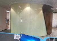 China Meeting Room AC48V Curved Blackout Lcd Switchable Smart Glass for sale