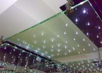 China PVB  Electronic Luminous Partition 40.7mm LED frosted Light Glass for sale
