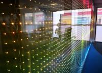 China PVB  Electronic Luminous Partition 40.7mm LED frosted Light Glass for sale