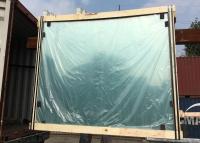 China Soundproof  2.7mm Pyrolytic Low E Tempered Glass Wall Panels for sale