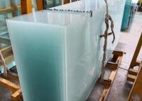 China Opaque 3.2mm Sandblasted Frosted Tempered Glass Panels for sale