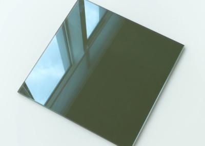 China Grounding Edge 12.38mm Louver Reflective Tempered Glass Panels for sale