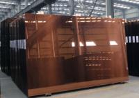 China Grounding Edge 12.38mm Louver Reflective Tempered Glass Panels for sale