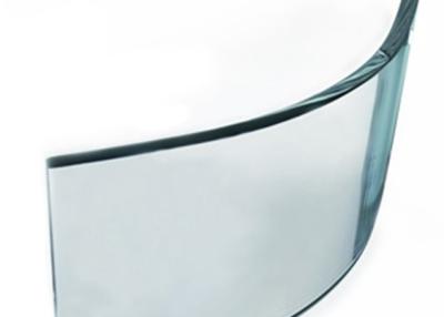 China ISO9001 15mm pencil edge Bent Curved Tempered Glass Panels for sale