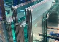 China 6.38mm EVA Safety Tempered Etched Stair Glass Bannister Panels for sale