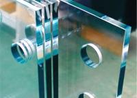 China 6.38mm EVA Safety Tempered Etched Stair Glass Bannister Panels for sale