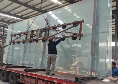 China 19mm Thickness Jumbo Overlength Large Tempered Glass Panels for sale