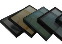 China 5mm Air Spacer Curved Insulated Tempered Glass Tinted Blue Sealant Sealed for sale