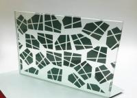 China 19mm Grinded Digital Ceramic Printed Glass High Temperature Resistant for sale
