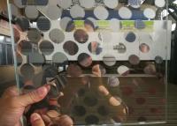 China 15mm Mirror Finished Printed Glass Panel For Furniture Decoration for sale