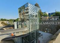 China 19mm Outdoor Tempered Laminated Printed Glass Grinded Edge for sale