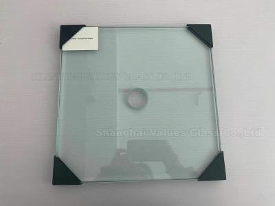 China EN12150 19mm Tempered Glass Panels With Hole Cutcout Printing for sale