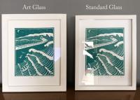 China 1.1mm High Transmittance AR Tempered Glass Impact Resistance Maximize Visibility for sale