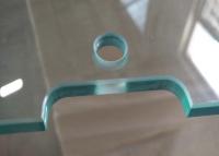 China Frameless Door Railing Tempered Glass Panels With Cutouts Holes for sale