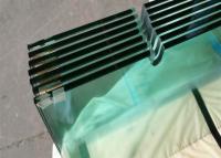 China Frameless Door Railing Tempered Glass Panels With Cutouts Holes for sale