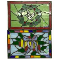 China Handcrafted Beveled Stained Window Glass Multi Color for sale