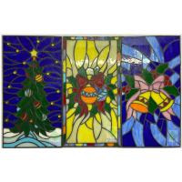 China Customized Stained Glass Decorative Panels Beveled Surface for sale
