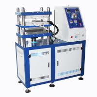 China Electric Flat Vulcanizing Machine 100T 350x350mm PLC Controlled Rubber Press for sale