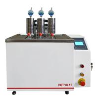China ODM Antiwear Plastic Lab Testing Equipment Durable Vicat Softening Point Apparatus 300°C 4 Test Racks for sale