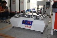 China Movable 0.6A Footwear Testing Equipment Electronic Fabric Abrasion Tester 4 Specimen for sale