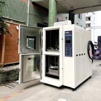 China Customized Thermal Shock Chamber IEC 60068-2-14 -77°C to +205°C Two Zone Vertical Transfer for sale